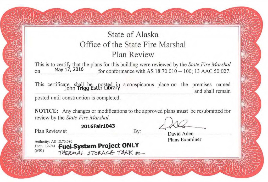 Sfm Certificate John Trigg Ester Library